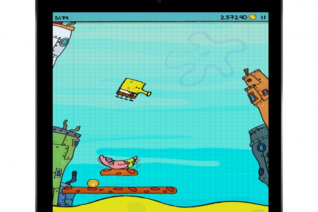 Kidscreen » Archive » SpongeBob gets Doodle Jump app treatment
