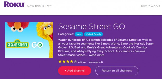 Kidscreen » Archive » Roku boosts kids vertical with Sesame Street Go